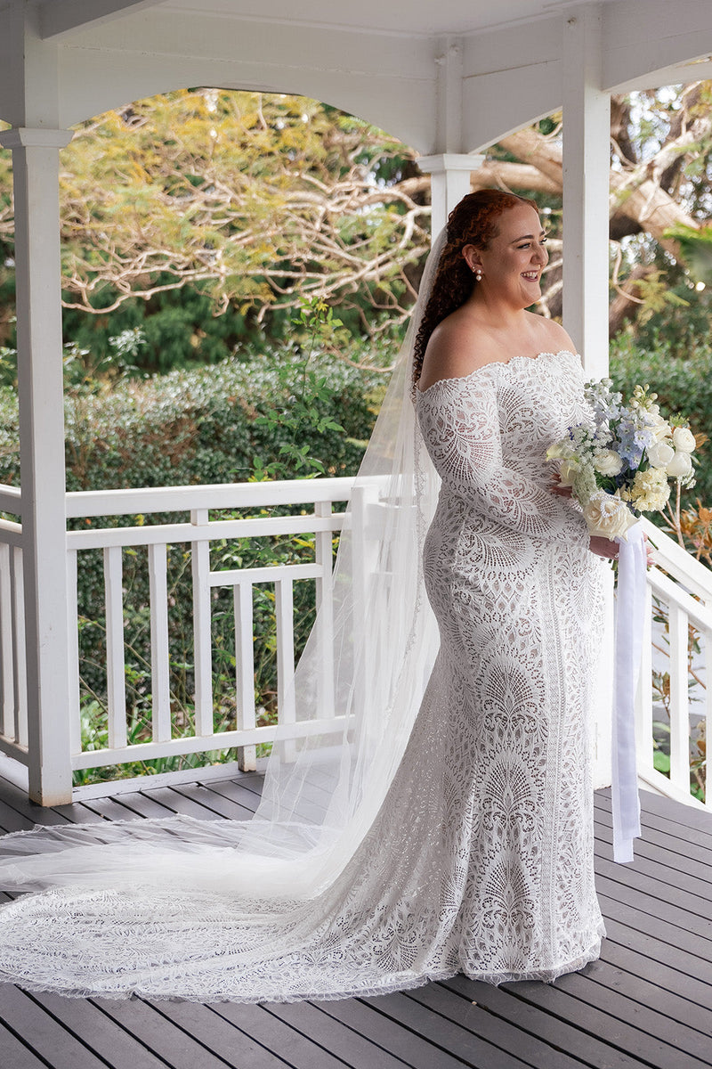 Grace Bride Kayla in the Nathalia Gown – Grace Loves Lace AU