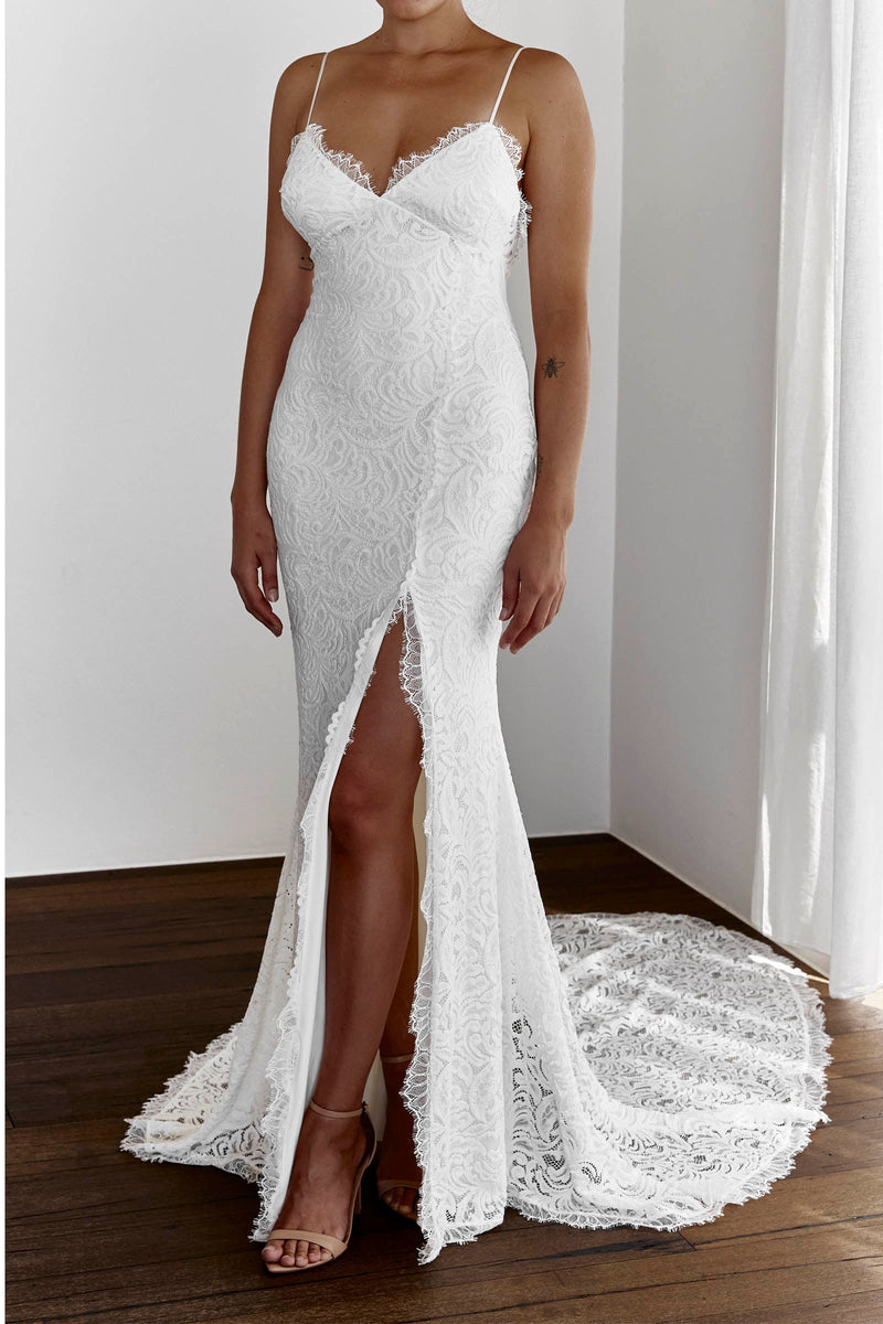 Sofia | Low Back Lace Wedding Dress – Grace Loves Lace AU