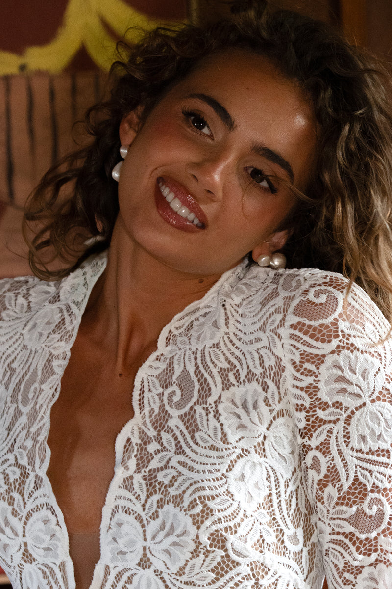 Luna Pearl Earrings | Bridal Jewellery – Grace Loves Lace AU