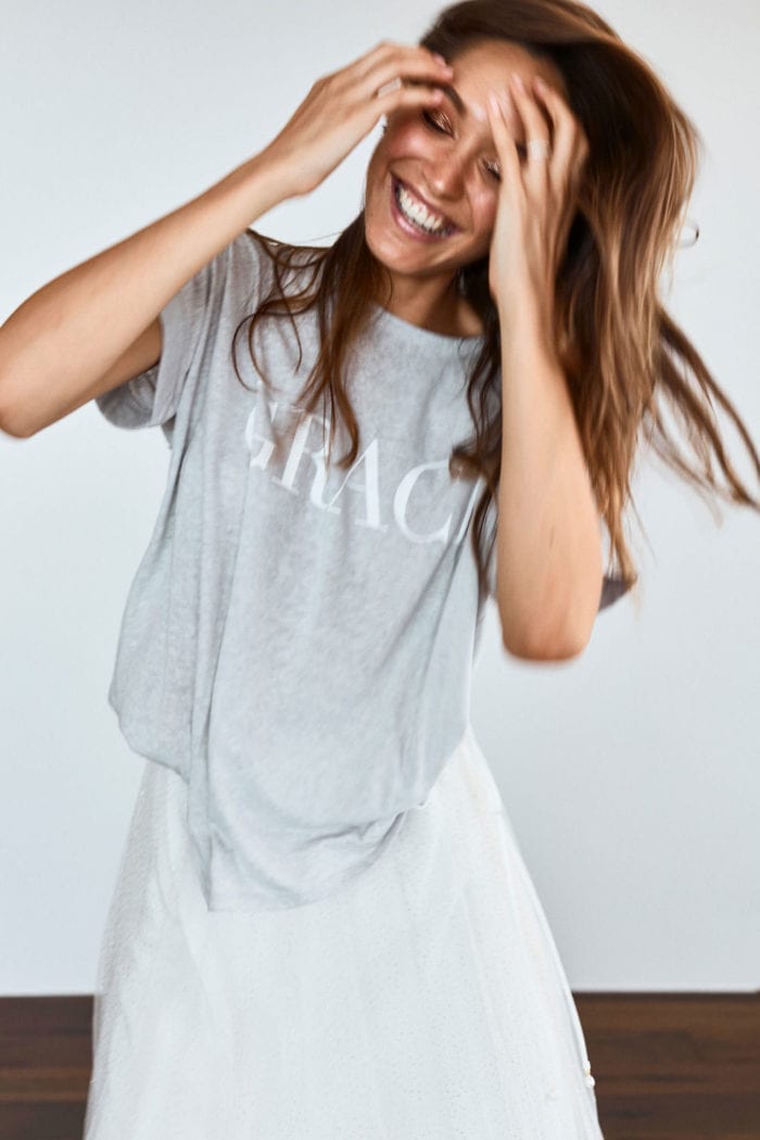 The Perfect Grace Everyday Tee in Grey – Grace Loves Lace AU